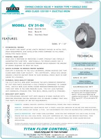 Check Valves – J.J. Valve